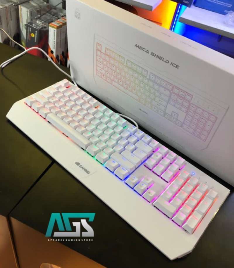 Jual Da Meca Shield Ice Fullsize Rgb Mechanical - Gaming Keyboard - Red ...