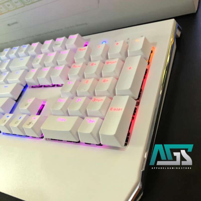 Jual Da Meca Shield Ice Fullsize Rgb Mechanical - Gaming Keyboard - Red ...