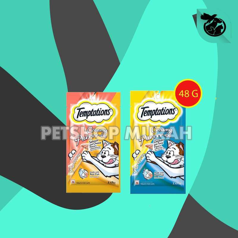 Promo Snack Cemilan temptation creamy makanan kucing Non Meo Cream Ciao ...