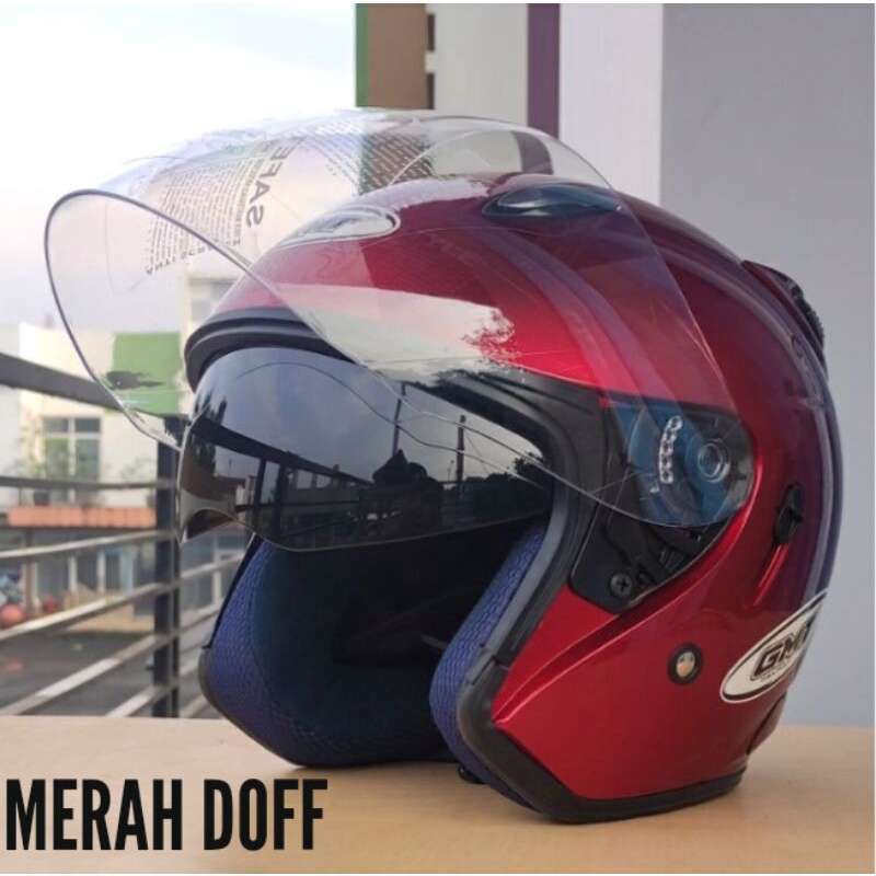 Promo Helm Half Face Double Visor Helm Motor Helm Gmt Helm Original ...