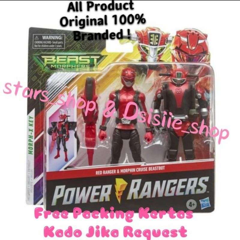 Jual Power Rangers Beast Morphers Red Ranger And Morphin Cruise ...