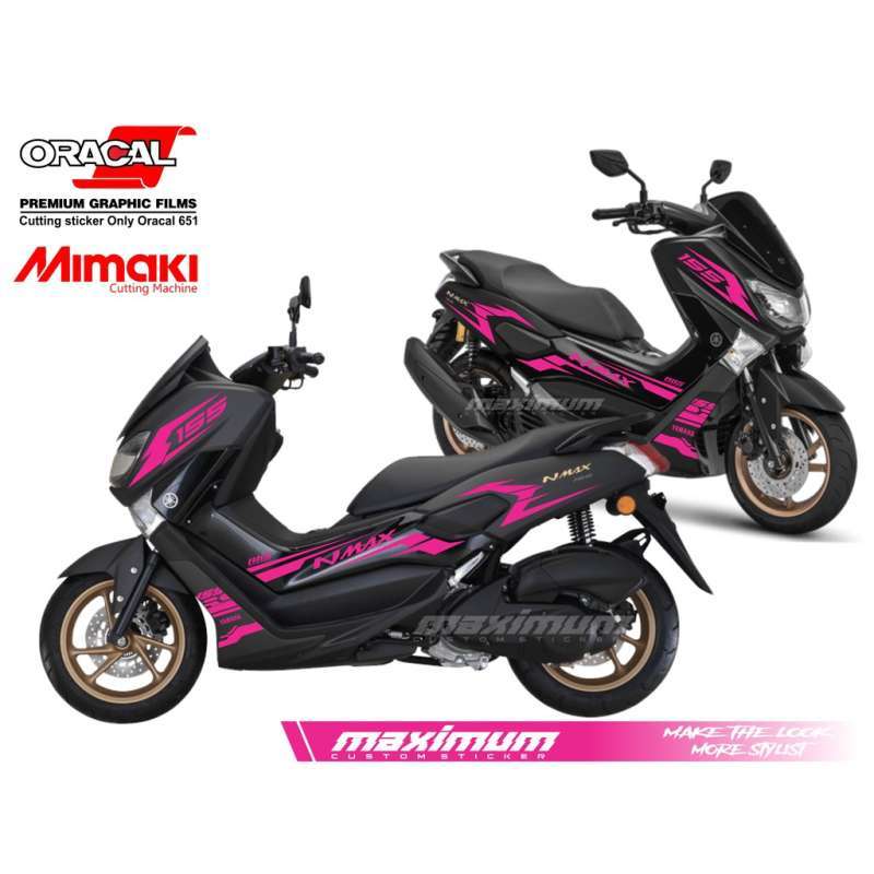 Jual CUTTING STICKER NMAX - STRIPING ORACAL NMAX WARNA PINK di Seller ...