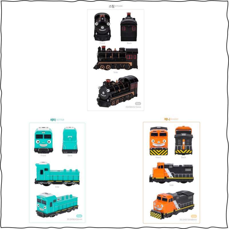 Promo Iconix Titipo The Little Train Pullback Train Steam Setter Manny ...