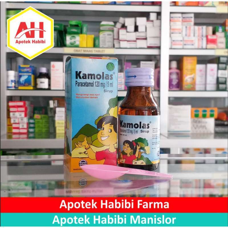 Promo KAMOLAS CAMOLAS SIRUP 60ML OBAT DEMAM PUSING MERIANG SAKIT KEPALA ...