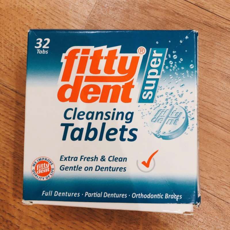 Jual Fitty dent cleansing tablets 32 tabs di Seller donkistore ...