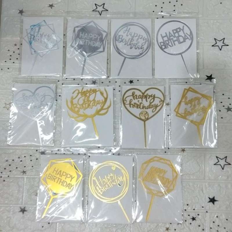 Jual Cake Topper Ulang Tahun - Hiasan Kue Ulang Tahun Di Seller Nabati ...
