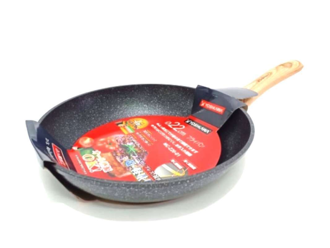 Jual FRY Pan Marble 16 / 18 / 20 / 22 cm Induksi Yoshikawa FryPan di ...
