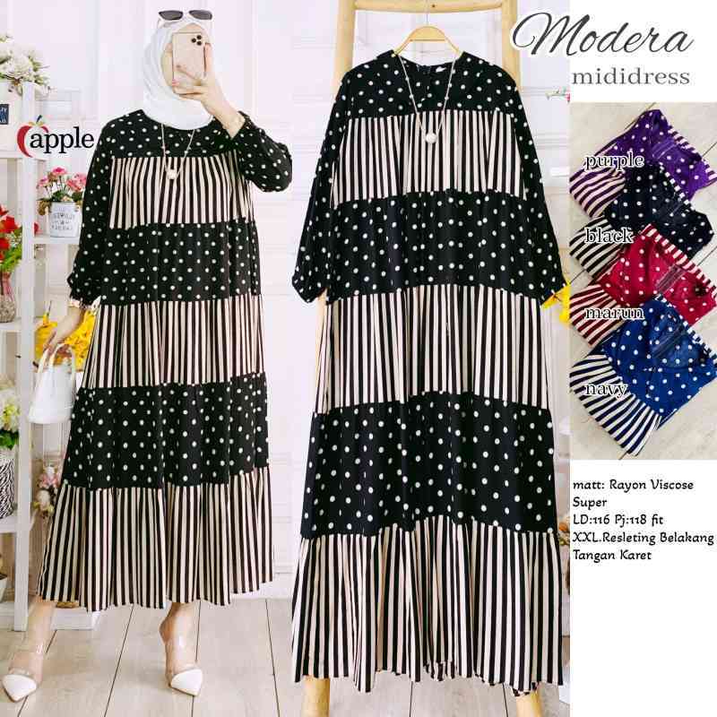 Jual Jumbo Midi Dress Modexa app di Seller Toko Larissae - Sanggrahan ...