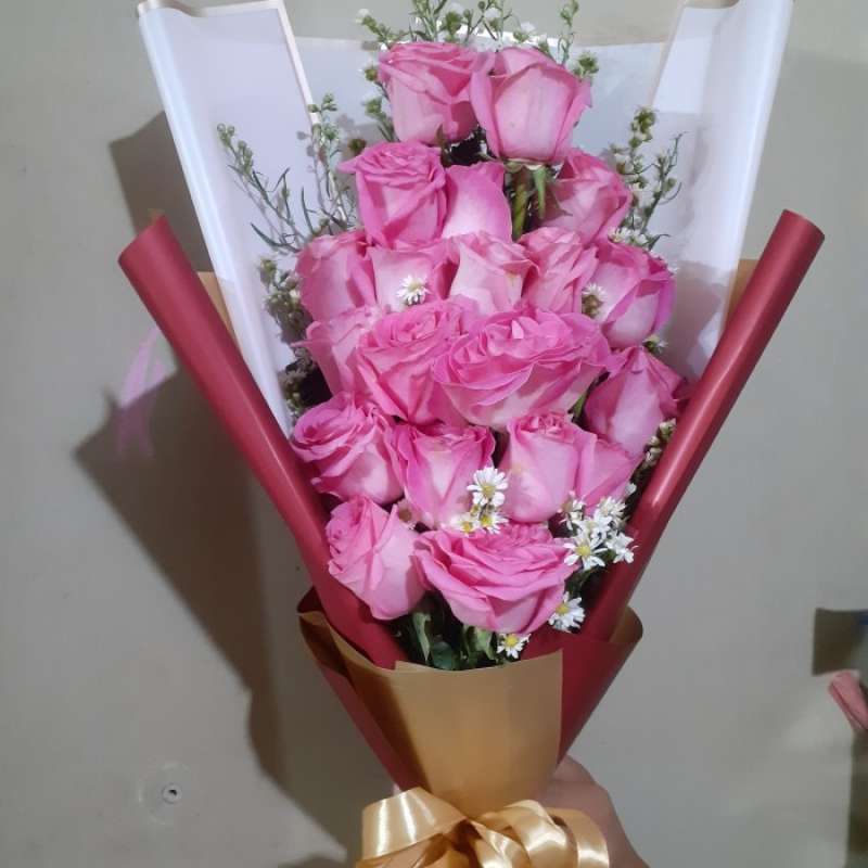 Jual Hand Buket/hand Bouquet/hand Buket Mawar Isi 20 Di Seller Agra ...