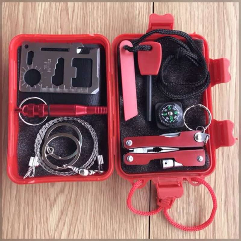 Jual Baru SOS Tool Kit Emergency Onboard Outdoor Survival SOS Tool Box ...