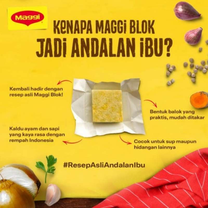 Jual Maggi Bumbu Blok Penyedap Masakan Rasa Sapi Jar 100 Gr (kemasan ...