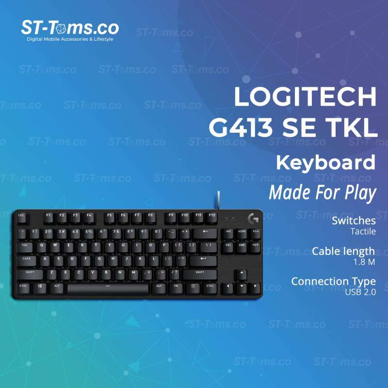 Jual Logitech G413 Se / G413se Mechanical Gaming Keyboard Ten Key Less ...