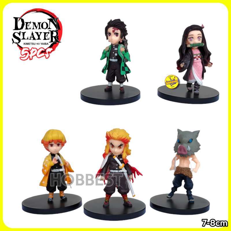 Jual Action Figure KIMETSU NO YAIBA isi 5 pcs - Miniatur Topper ...