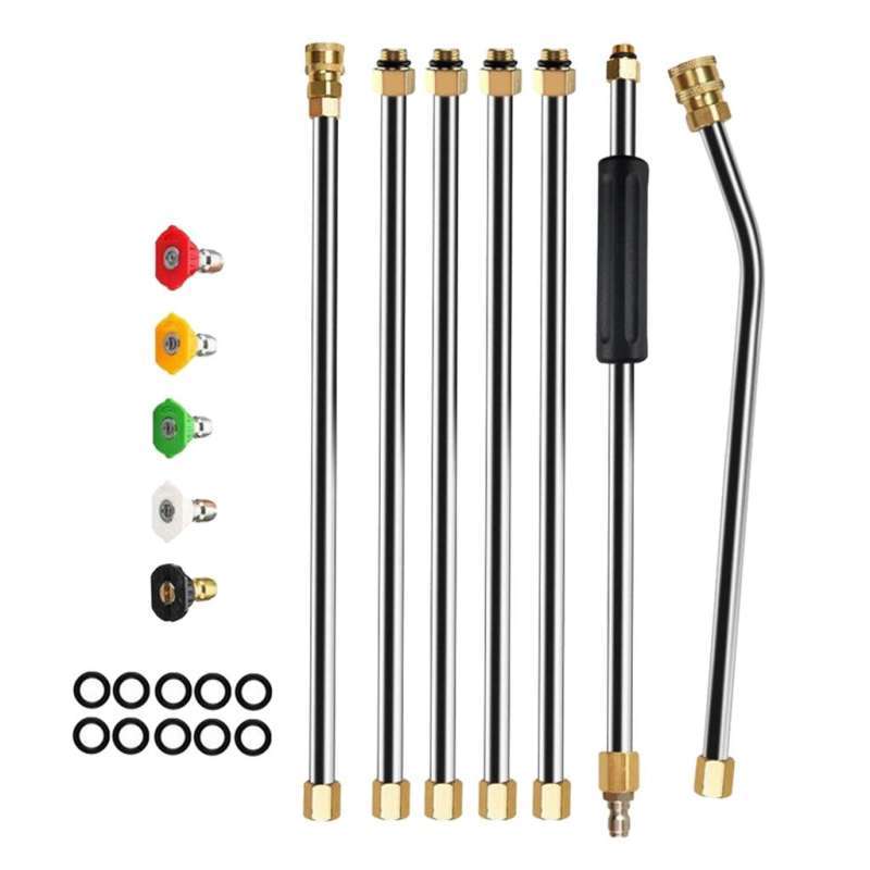 Jual 7pc/set 1/4 Quick Connect Rod Wand Jet with Nozzle Tips for ...