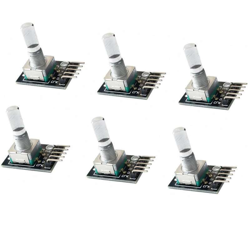 Jual 6pcs Rotary Encoder Brick Sensor 20 Pulse Circle Board For Ky-040 ...