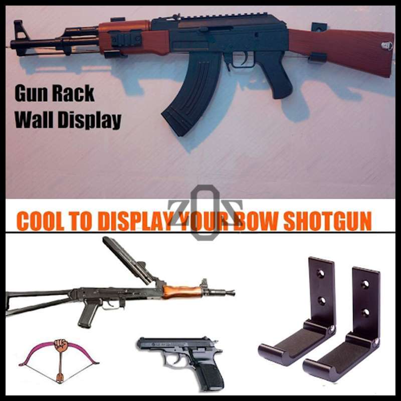Jual Rak Stand Dinding Wall Lipat Folding Senjata Senapan Aluminium di ...