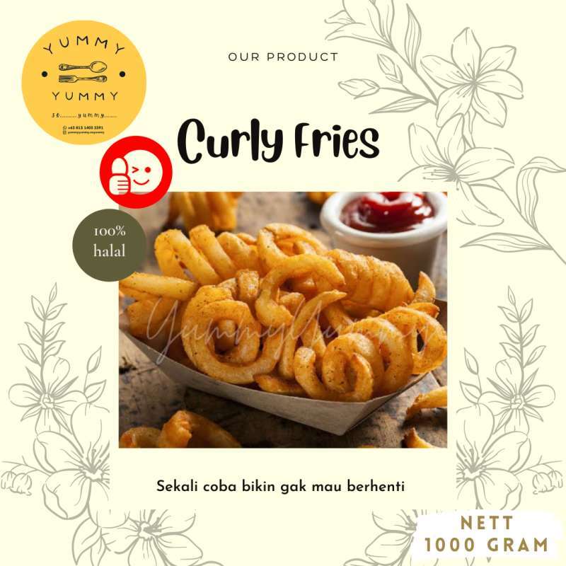 Promo Kentang Curly / Curly Fries / Twister (1kg) Diskon 16% di Seller ...