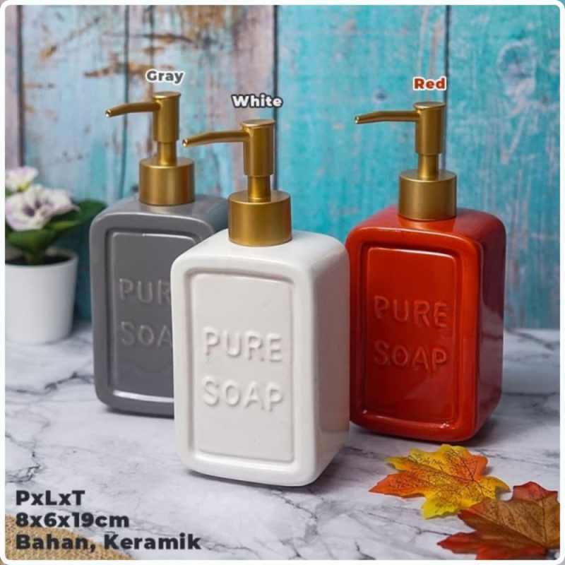 Jual Tempat Sabun Soap Dispenser Pump Tekan Push Cair Cuci Tangan Mall ...