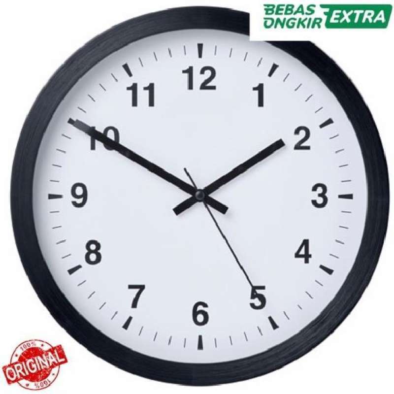 Jual Jam Dinding Bulat Desain Modern TA Ukuran 28cm Original_Hitam di ...