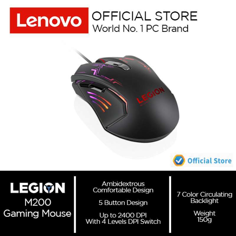 Jual Lenovo Legion M200 Gaming Mouse di Seller Lenovo Yoga Official ...