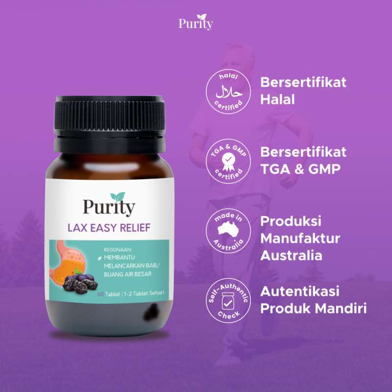 Jual Purityfic Gut Constipation Relief 60 Tablets Di Seller Purityfic ...