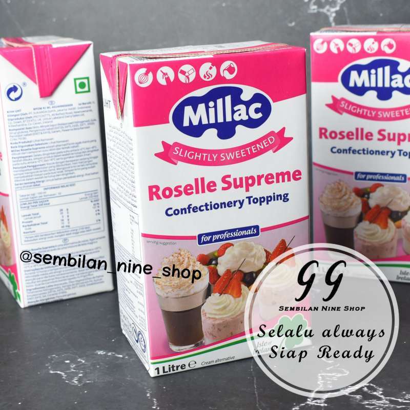 Jual Millac ROSELLE SUPREME Whipping Cream 1 Liter Confectionery ...