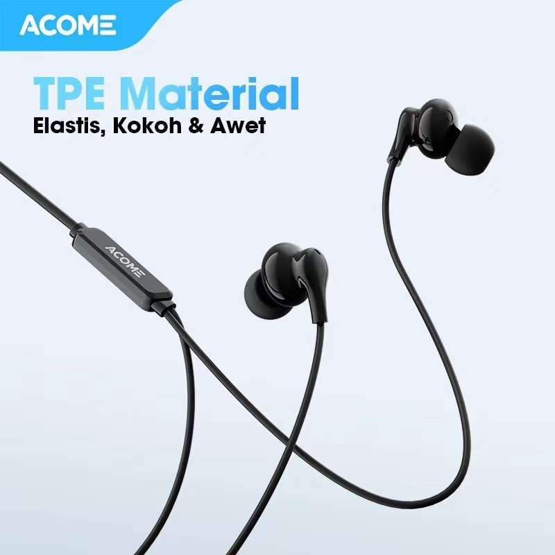 Promo Acome Wired Earphone Headset Driver White Magnetic Speaker ...