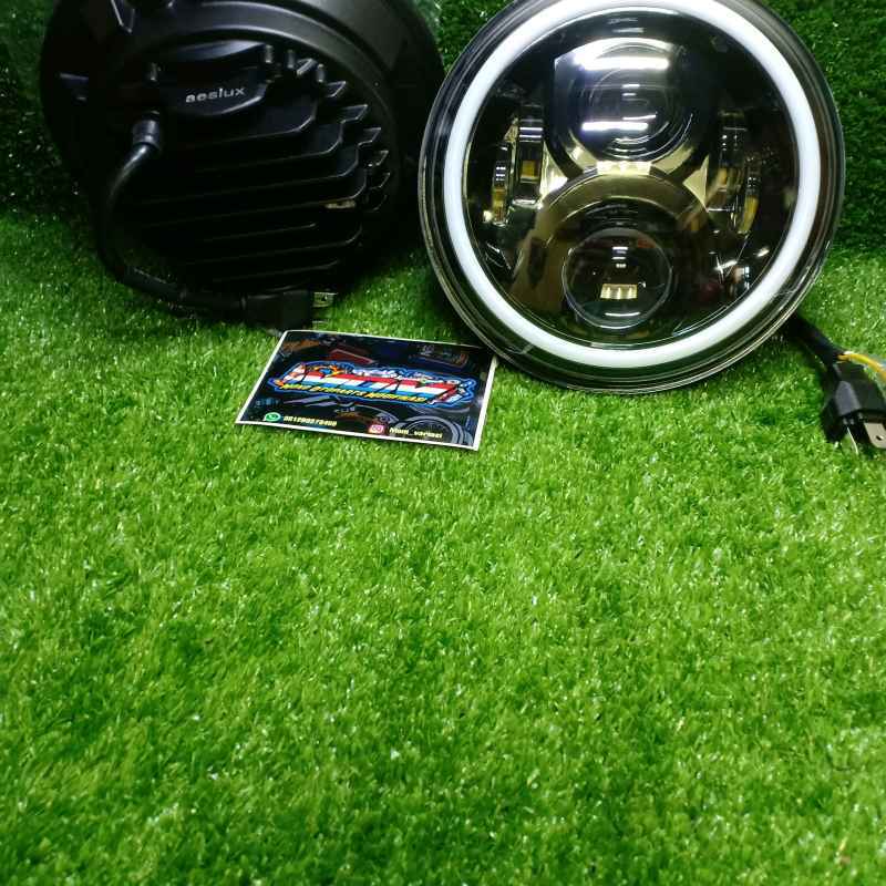 Jual Headlamp Lampu Depan Led 7 Inch Jimny,rubicon, Hardtop 12 Volt Di ...