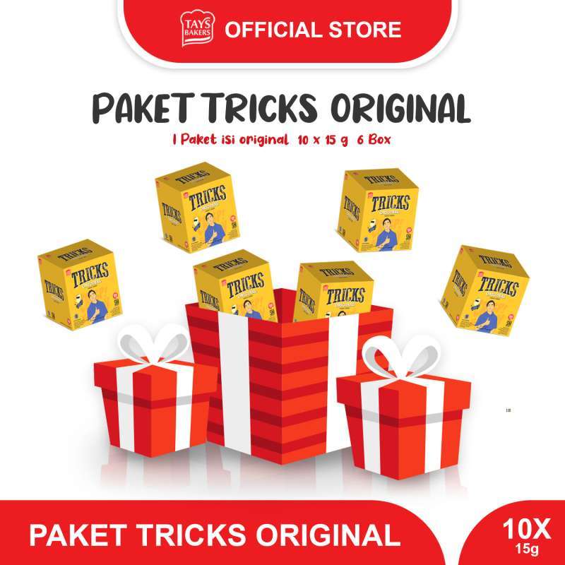Promo PAKET TRICKS ORIGINAL 6 BOX - Potato Baked Crisps Diskon 33% di ...