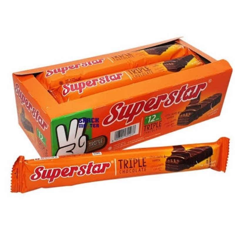 Jual Superstar Wafer 1 Box @12 Pcs di Seller Poppyy Shop - Wanajaya ...