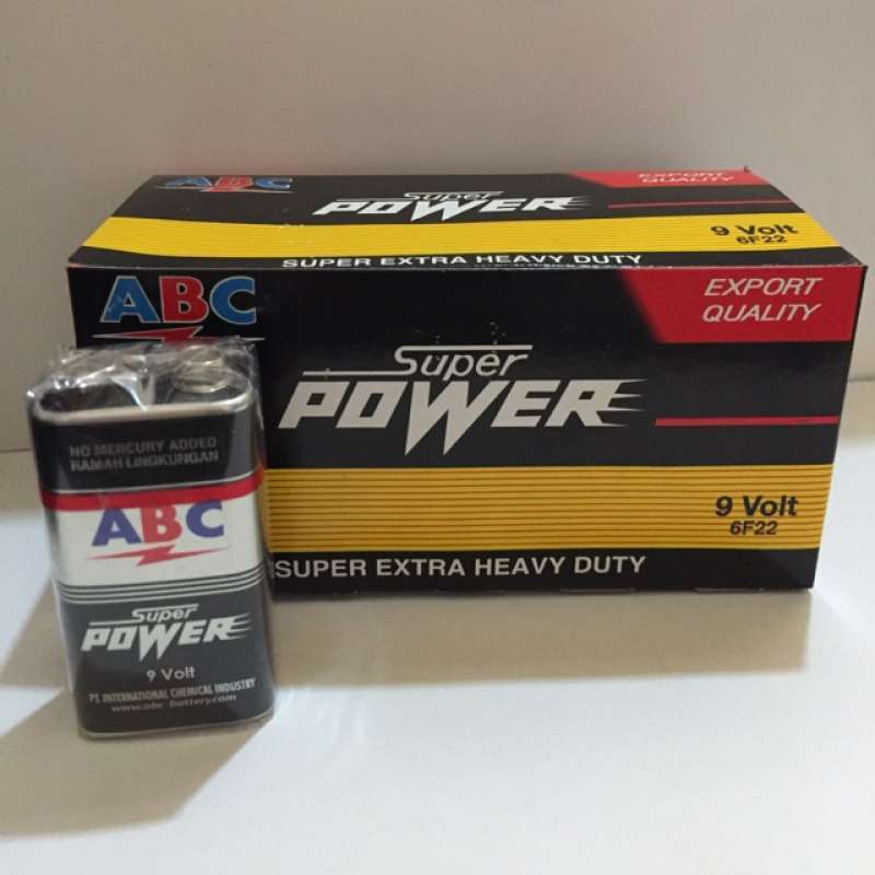 Promo BATERAI ABC POWER 9V BATTERY 9 VOLT Diskon 26% di Seller Gudang ...