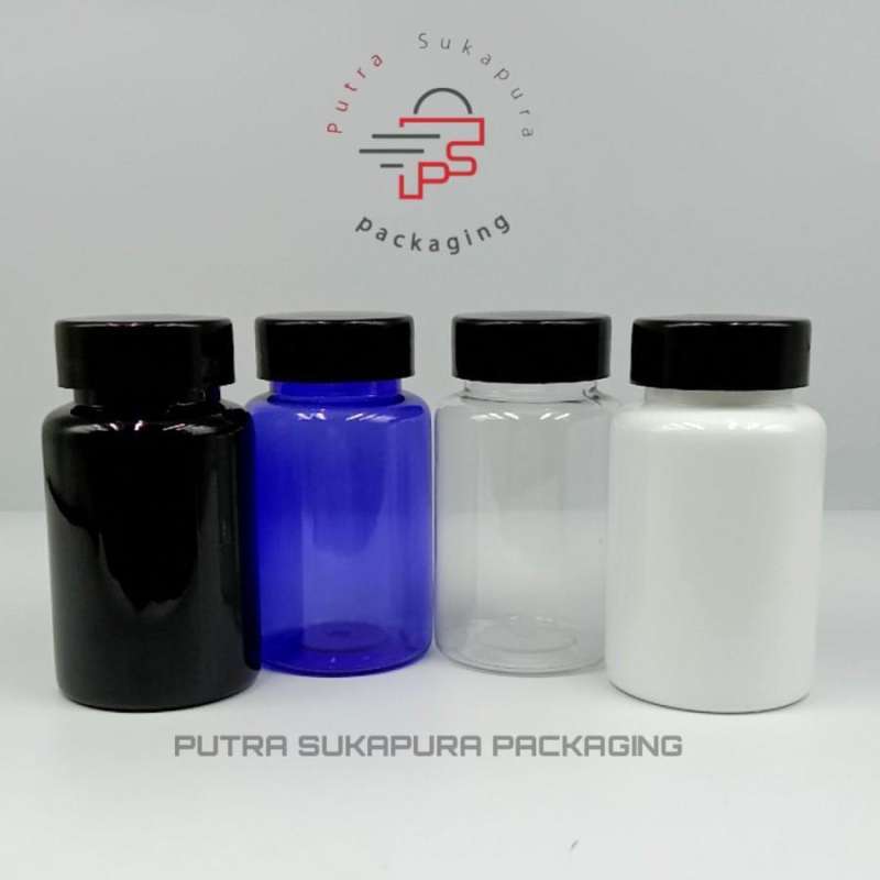 Jual Botol Kapsul 120ml /Botol Kapsul Pet /Botol Plastik Tutup Hitam ... Jual Botol Kapsul 120ml /Botol Kapsul Pet /Botol Plastik Tutup Hitam ...