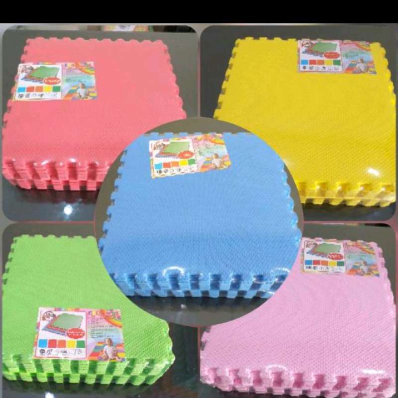 Jual Matras Puzzle Eccomat Polos Alas Lantai Bermain Anak 30x30x1cm Di ...