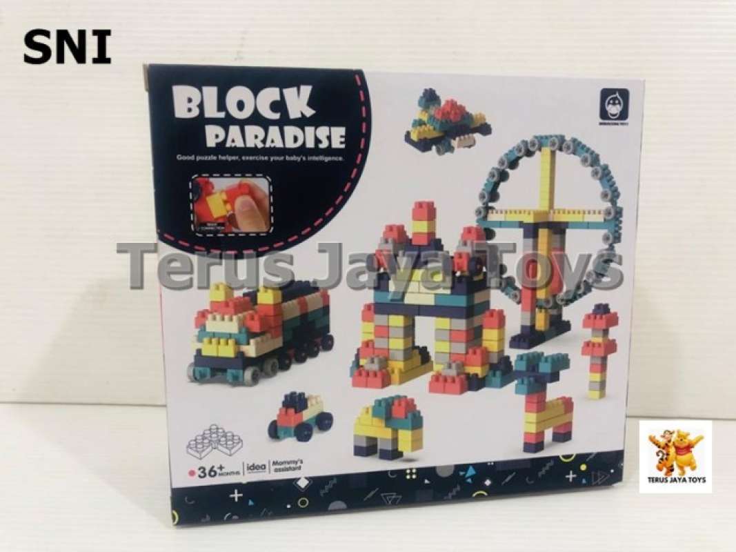 Jual MAINAN EDUKASI ANAK BUILDING BLOCK PARADISE BALOK BONGKAR PASANG di Seller NingsihStore ...
