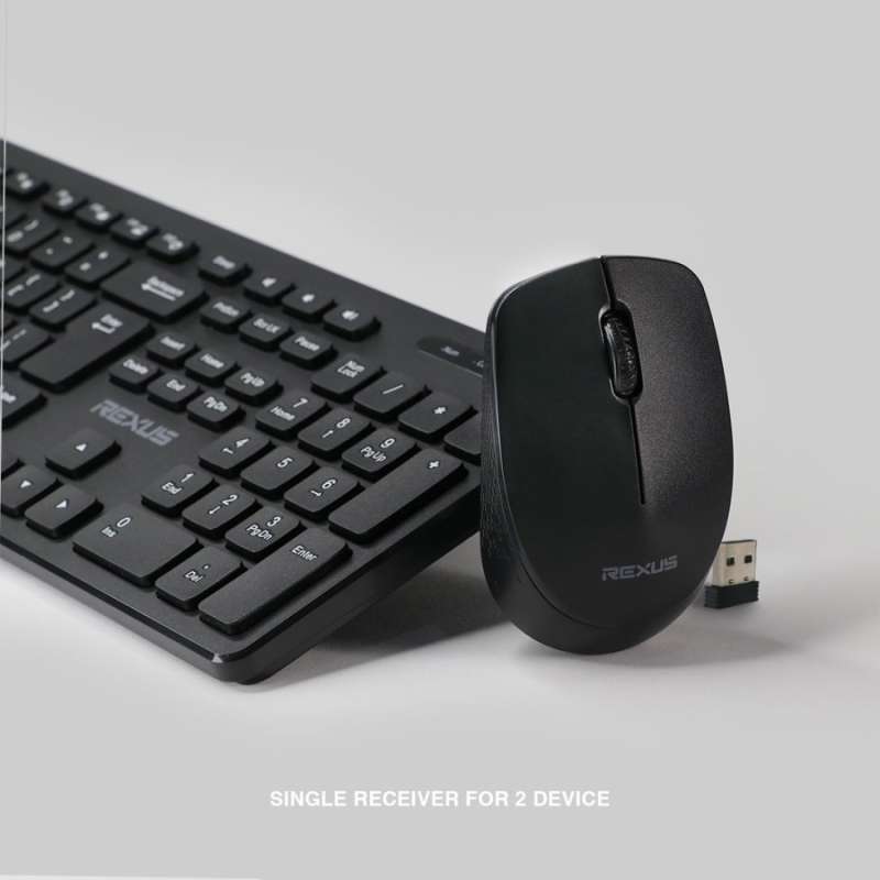 Jual Rexus Keyboard Mouse Wireless Km8 Combo Original - Putih Di Seller ...