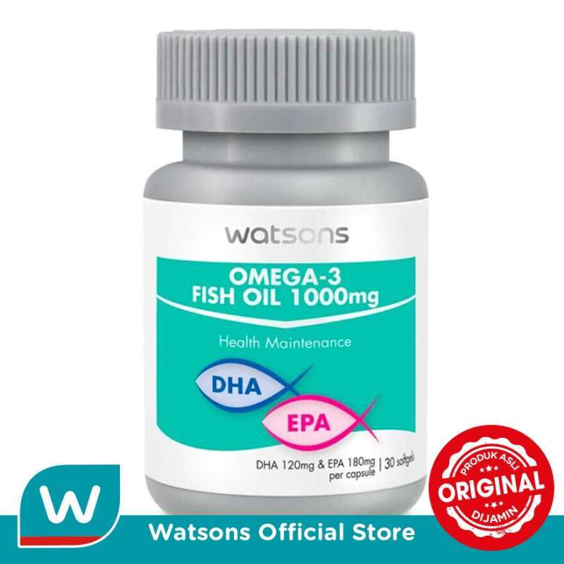 Jual Watsons Omega 3 Fish Oil 1000Mg 30S di Seller WATSONS Official ...