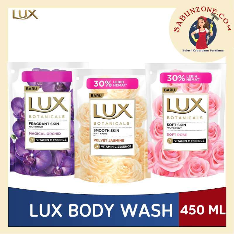 Jual Sabun Mandi Cair Lux Botanicals Soft Rose Pink / Velvet Jasmine Putih Kuning / Magical ...