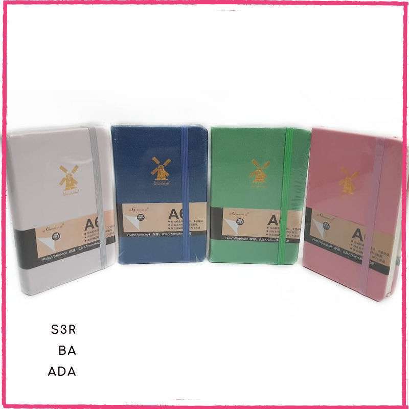Jual Alat tulis NOTEBOOK BUKU TULIS CATATAN A6 MINI KECIL POLOS WARNA ...