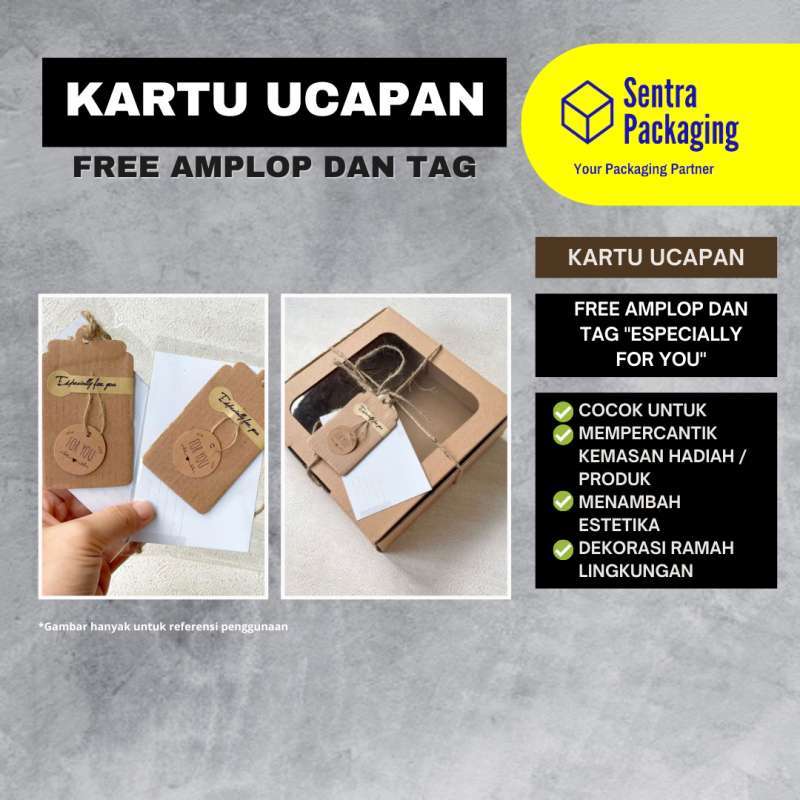 Jual Greeting Cards / Kartu Ucapan untuk GIFT BOX Kardus / Paper Bag di ...