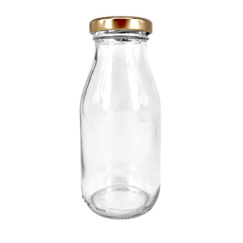 Jual Botol Kaca Bening 240 Ml Tutup Almunium / Botol Madu / Botol Susu ...