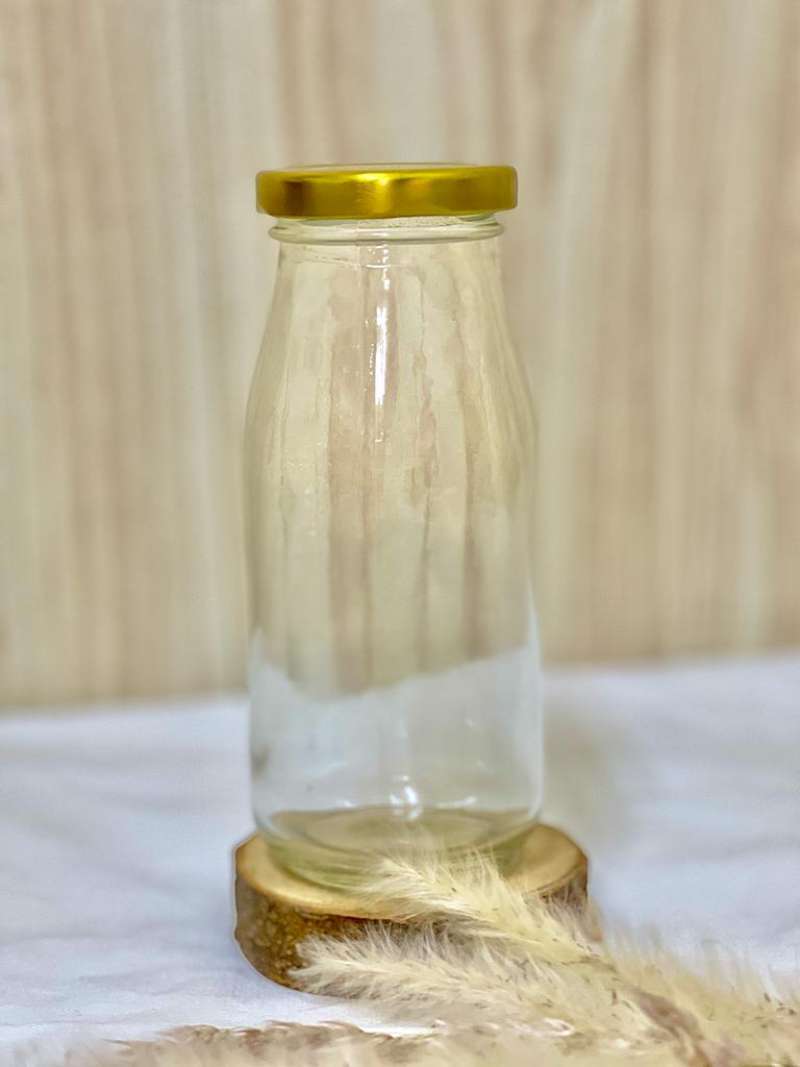 Jual Botol Kaca Bening 240 Ml Tutup Almunium / Botol Madu / Botol Susu ...