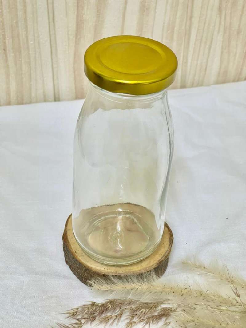 Jual Botol Kaca Bening 240 Ml Tutup Almunium / Botol Madu / Botol Susu ...