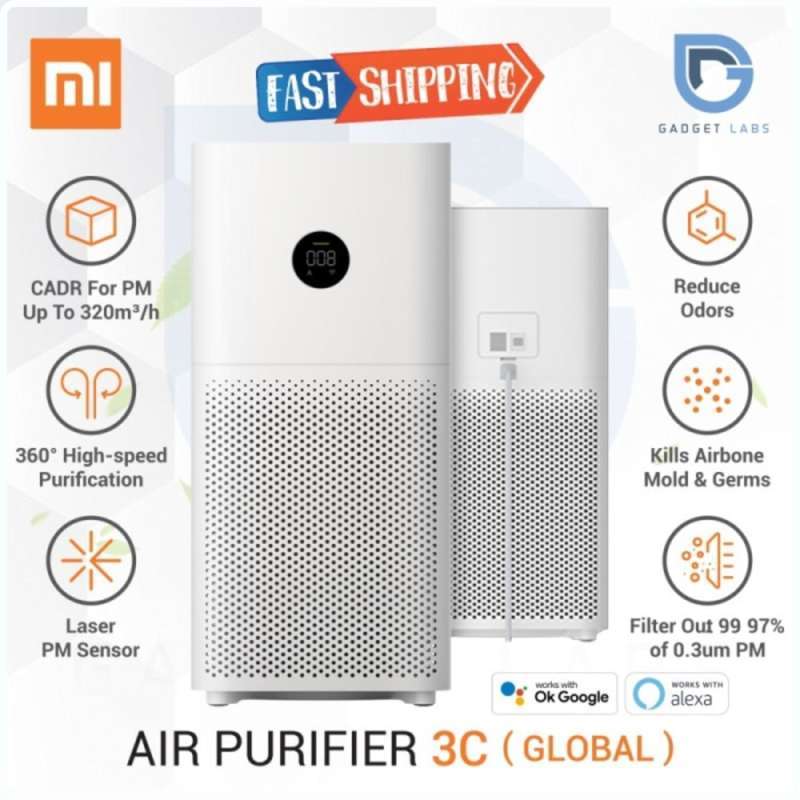Jual Xiaomi Mi Air Purifier 3C True Hepa Filter Led Display Global ...