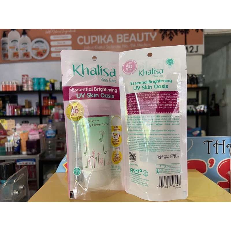 Jual in.ex- khalisa uv skin oasis spf 50 pa +++++ / khalisa uv sun spf 50 sunscreen di Seller ...