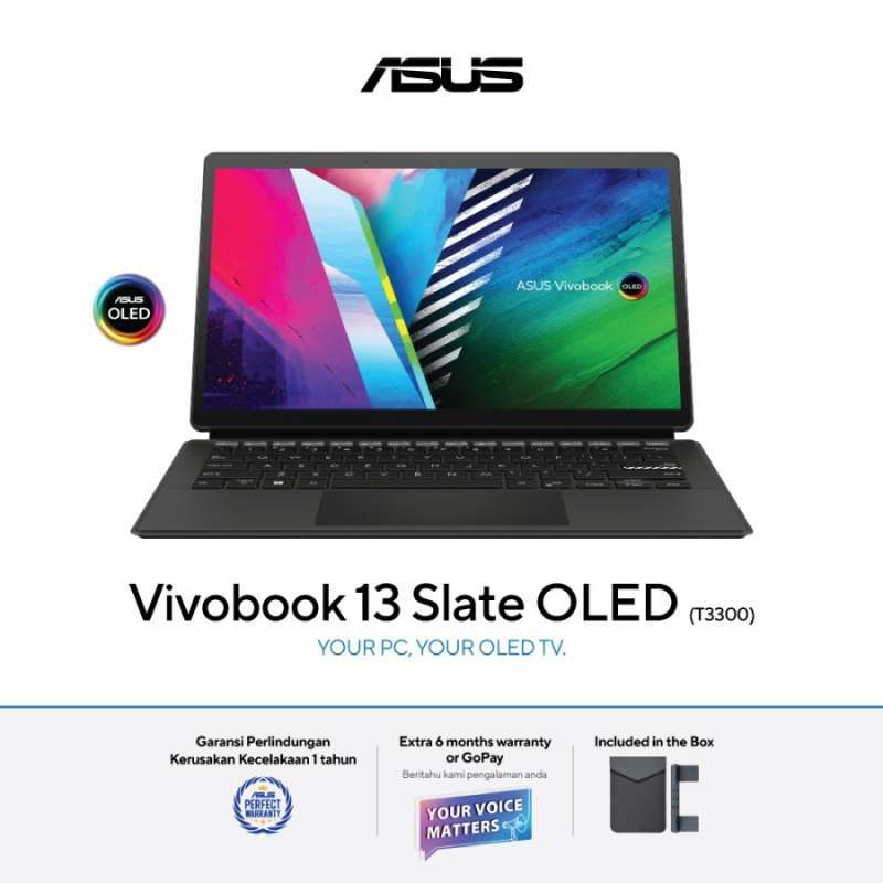 Jual Asus Vivobook 13 Slate Oled T3300ka-oled622 - Black Di Seller Tist ...