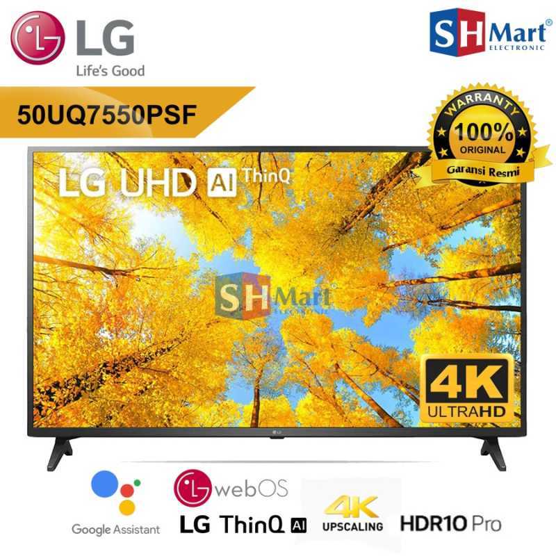 Jual LG SMART TV 50 INCH UHD 4K HDR THINQ AI 50UQ7550 NEW 2022 (MEDAN ...