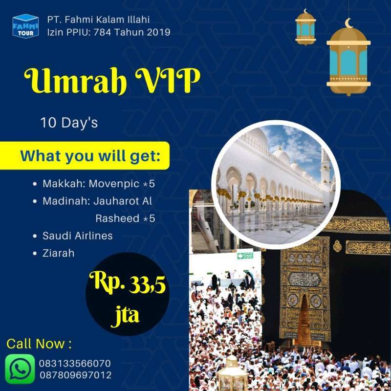 Jual Umrah Vip Tahun 2022 Di Seller Fahmitour - Nusa Jaya, Kota ...