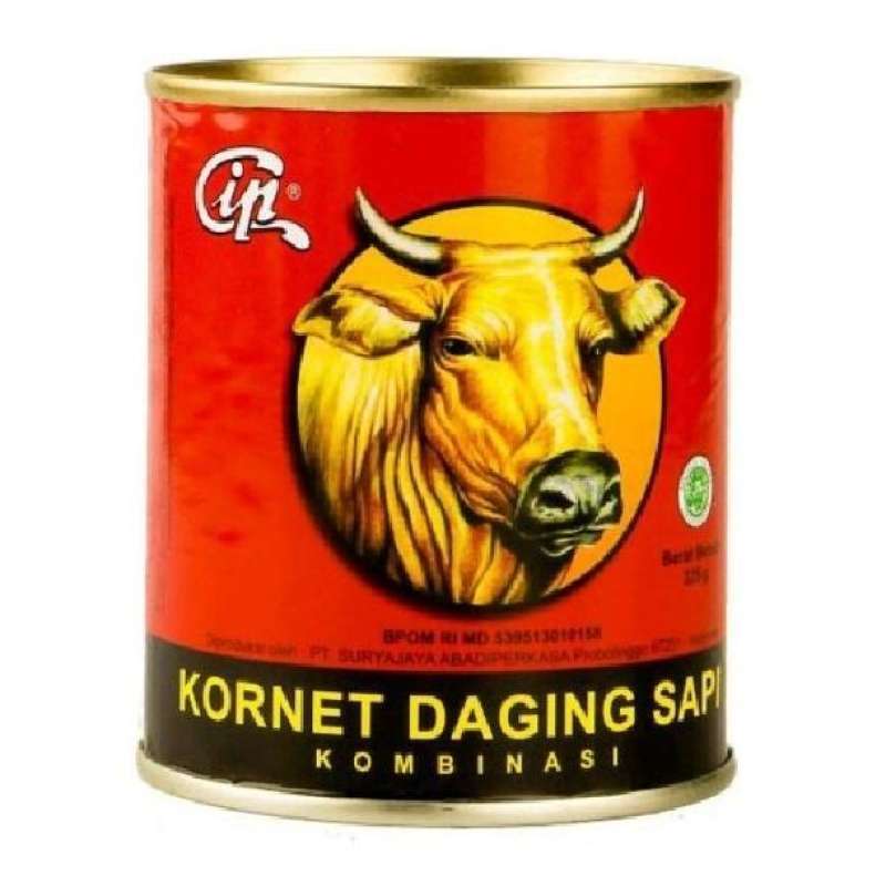 Jual Kornet Daging Sapi CIP Semua Ukuran Corned Beef Padang - 325gr di ...