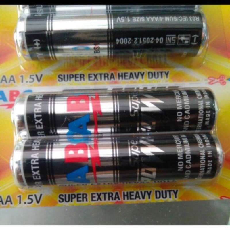 Jual Baterai Abc Hitam Super Power Aaa / 2 Pcs Di Seller Cherry ...