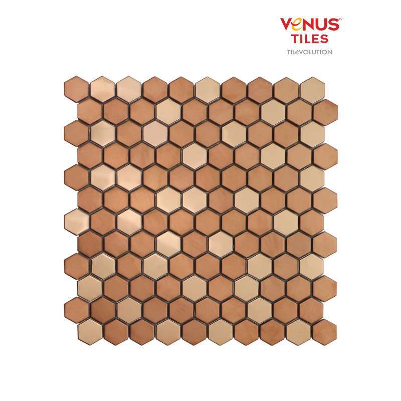 Jual Venus Mosaico | Deluxe Hexagon Bronze Mix di Seller Venus Tiles ...